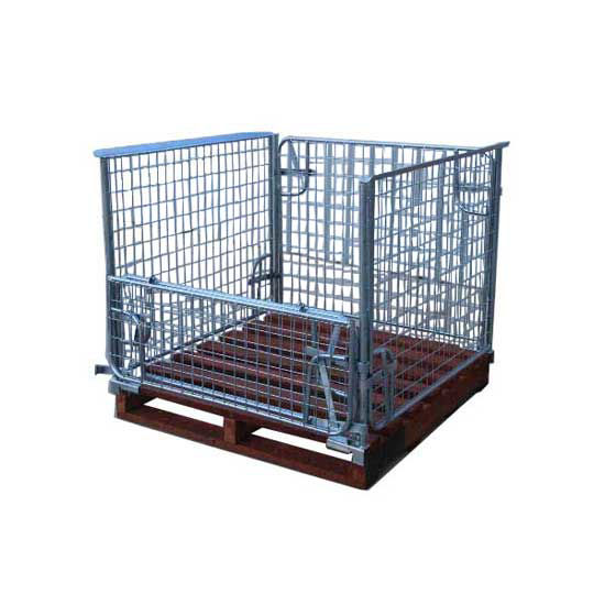 Pallet Timber Cage : Storage Timber Pallet Cage : Industrial Foldable ...