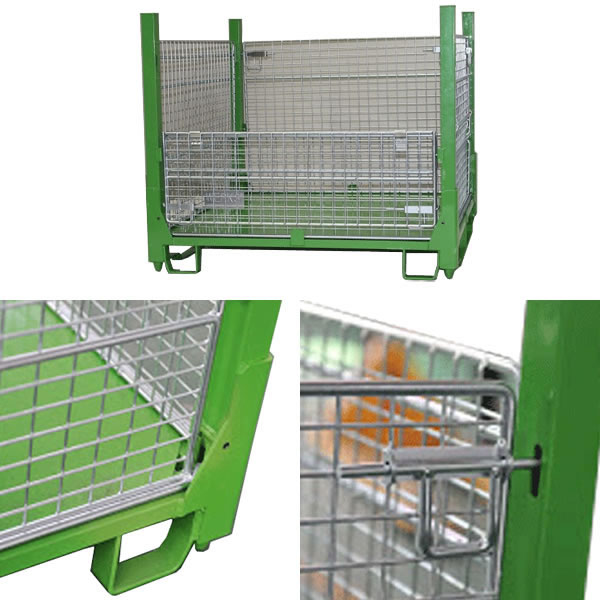 Collapsible Steel Cage : Drop Gate Cage Pallet : Drop Side Cage Pallet ...